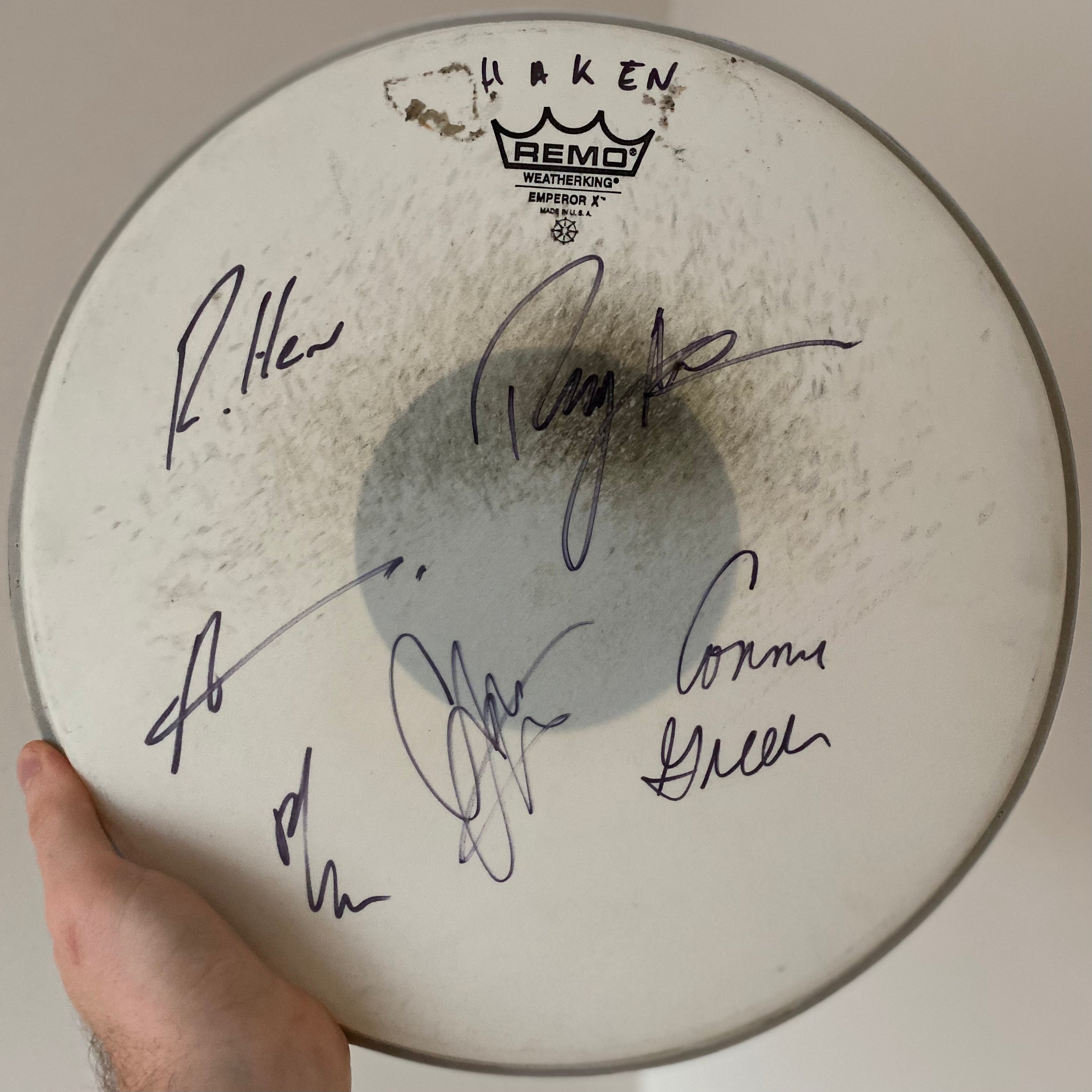 Signed 13" Snare Head – Ray Hearne